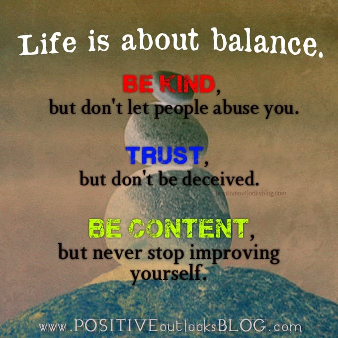 Life Is A Balancing Act