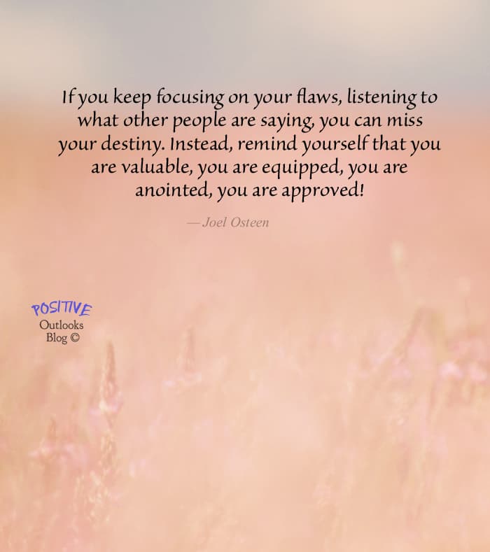 Do Not Focus On Your Flaws