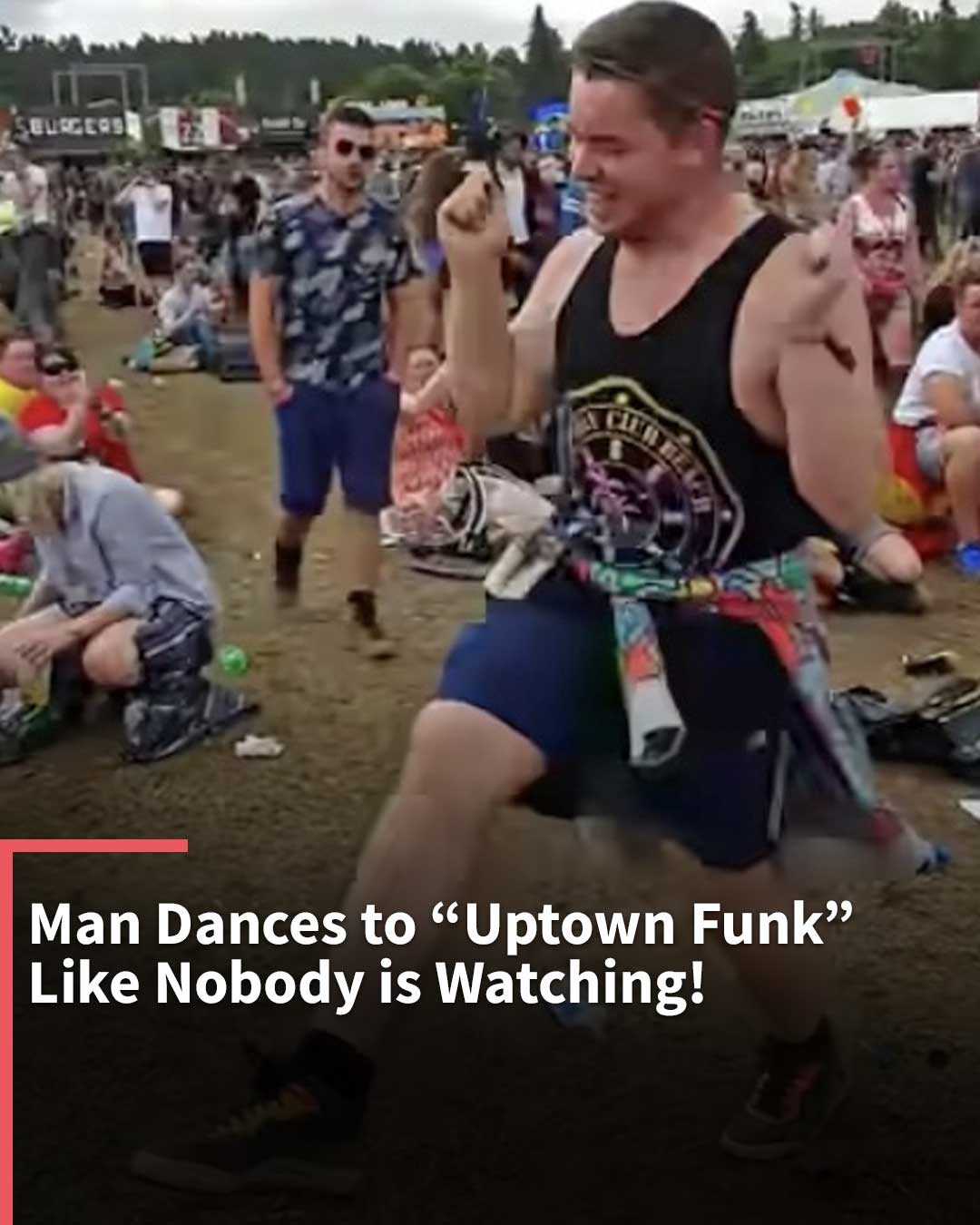 Man Dances to “Uptown Funk” Like Nobody is Watching!