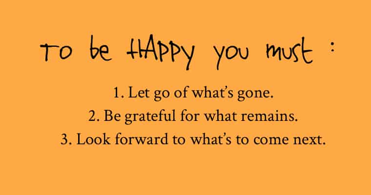 The Three Things To Do To Be Happy