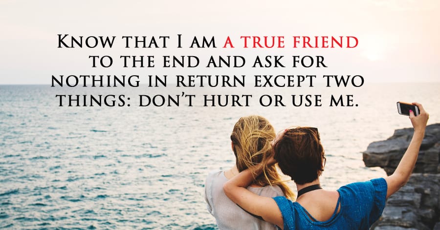 Do Not Hurt Or Use Me