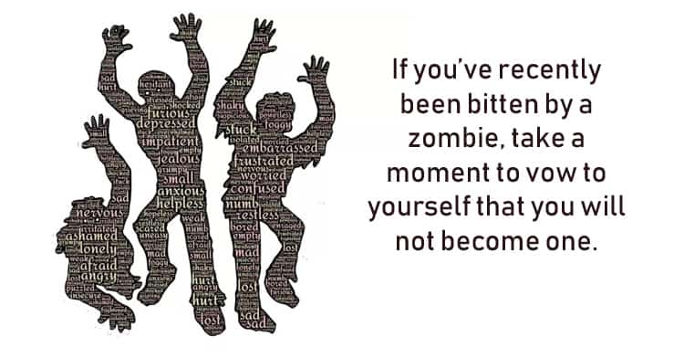 When you get "bitten", do not become a zombie yourself