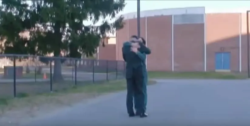 Service dog recognizes female inmate who trained him