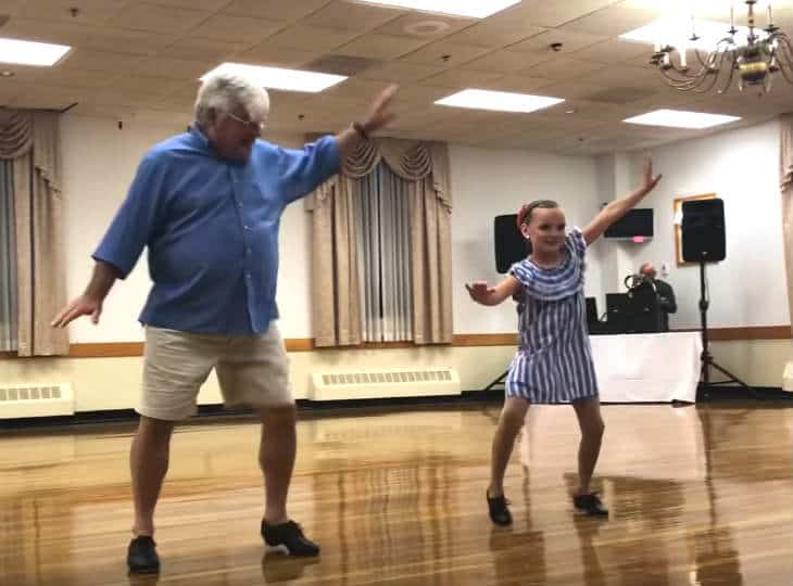 10-year-old girl asks her 72-year-old grandpa to dance with her in tap ...