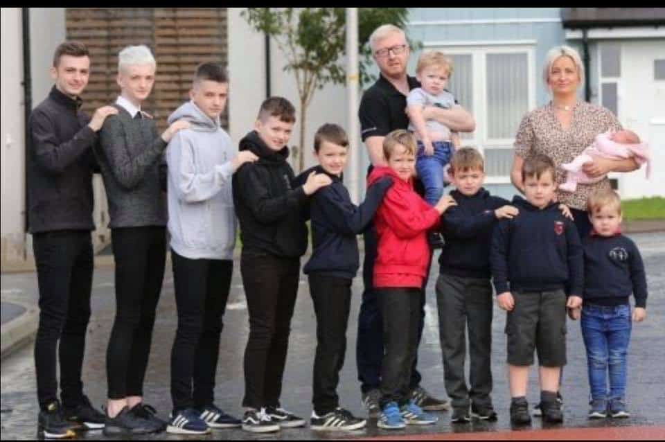 15 years and TEN sons later, this large family finally welcomed a baby ...