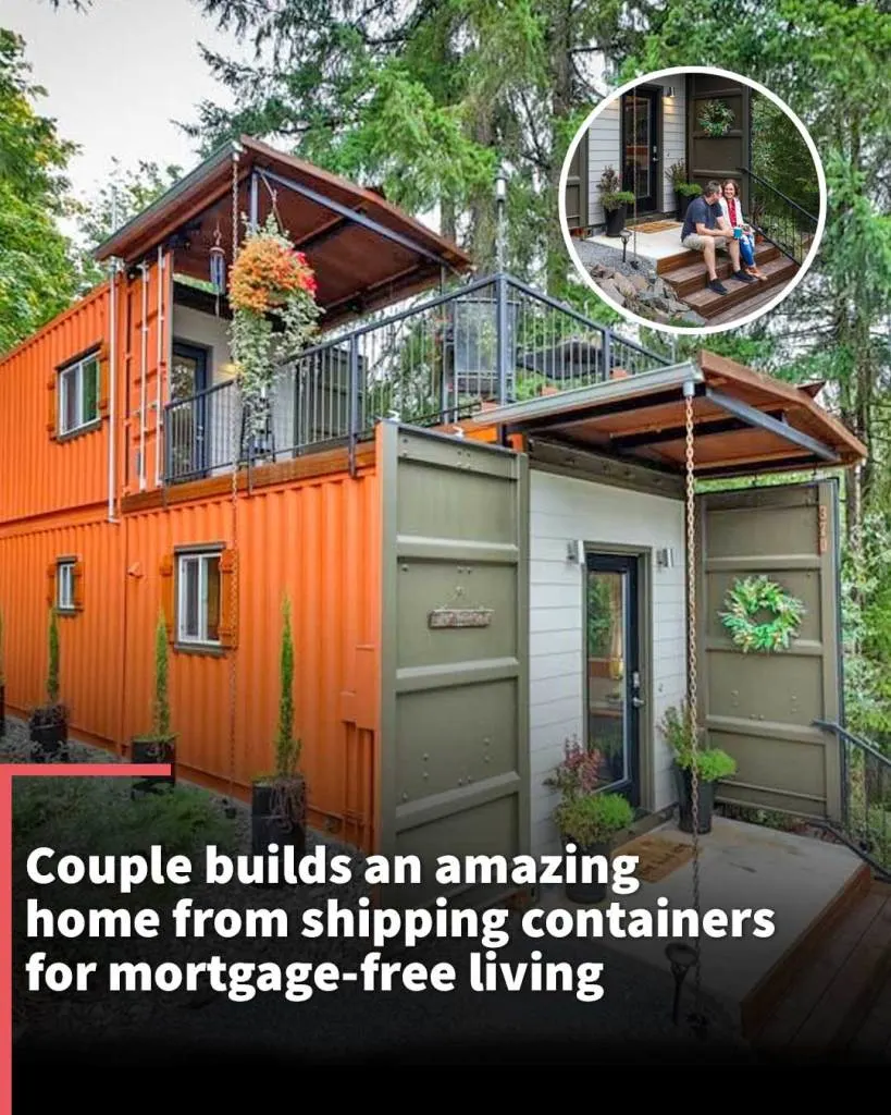 Couple builds shipping container home for mortgage-free living