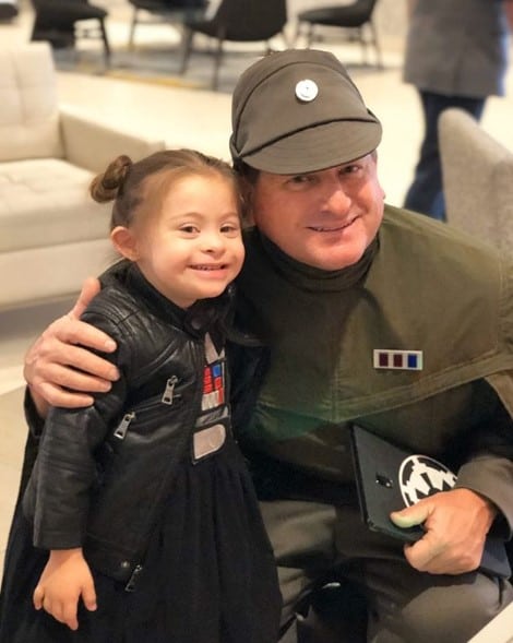 Little girl with Down syndrome adores Kylo Ren and the Dark Side has ...