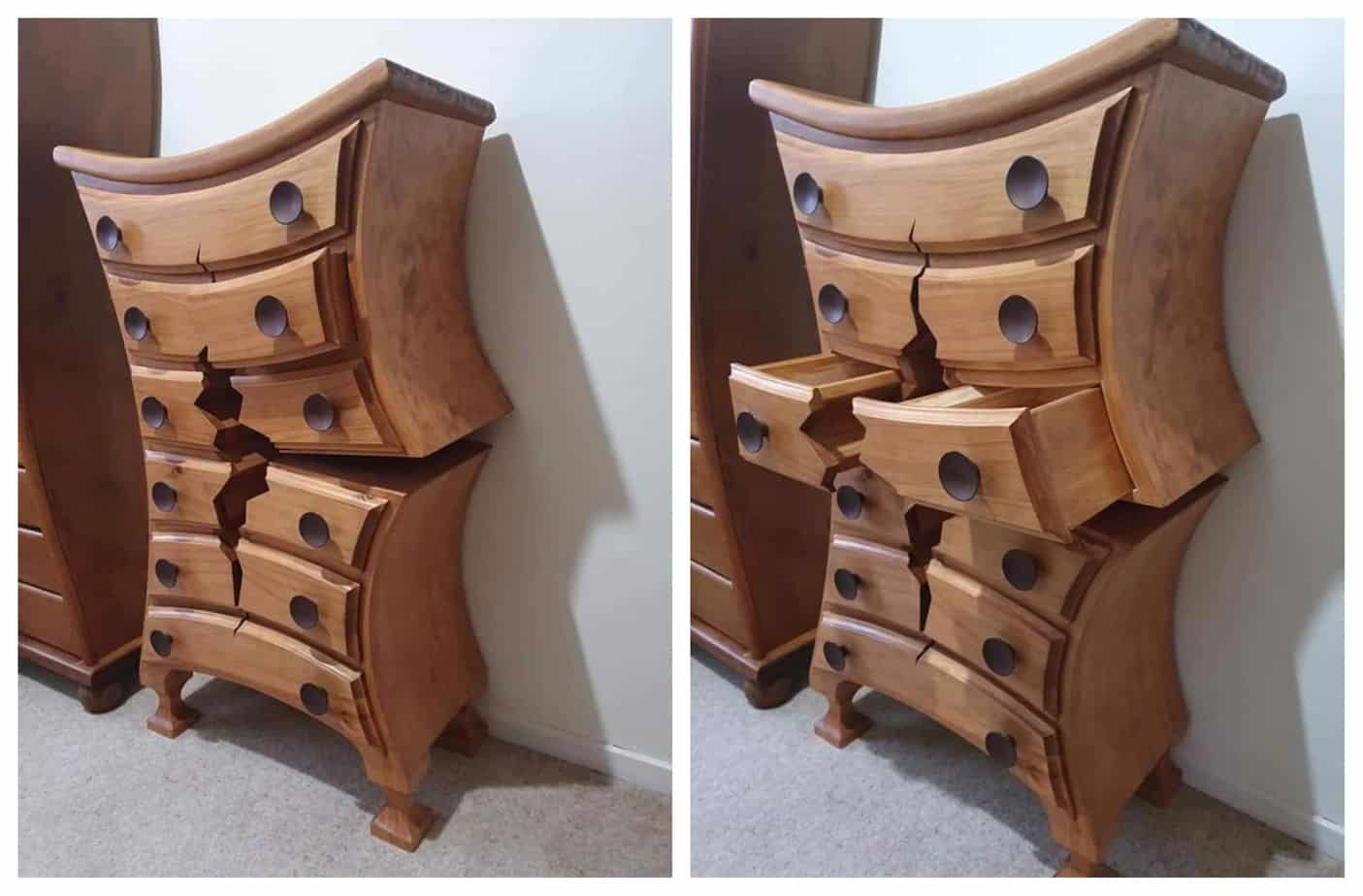 Retired cabinetmaker creates 'magical' dressers that look like ...