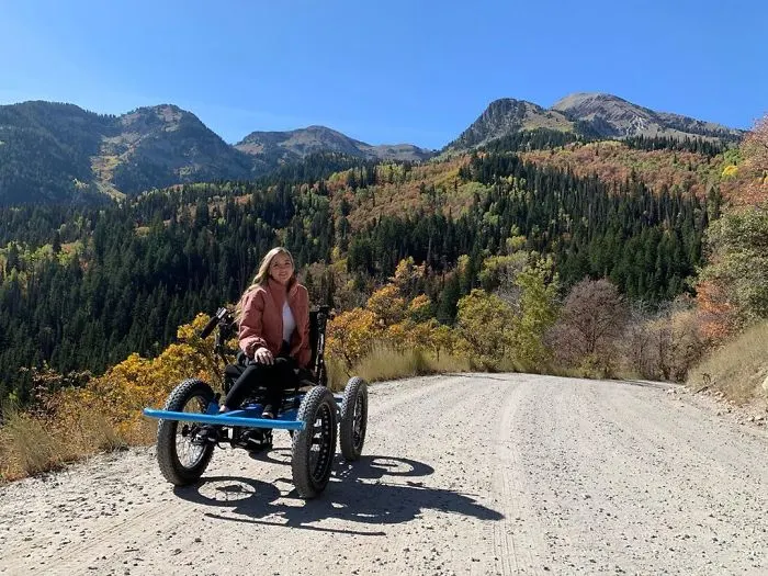 Man builds fully electric off-road wheelchair so his wife can explore ...