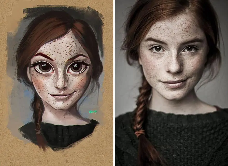 Artist finds photos of random people and turns them into brilliant ...