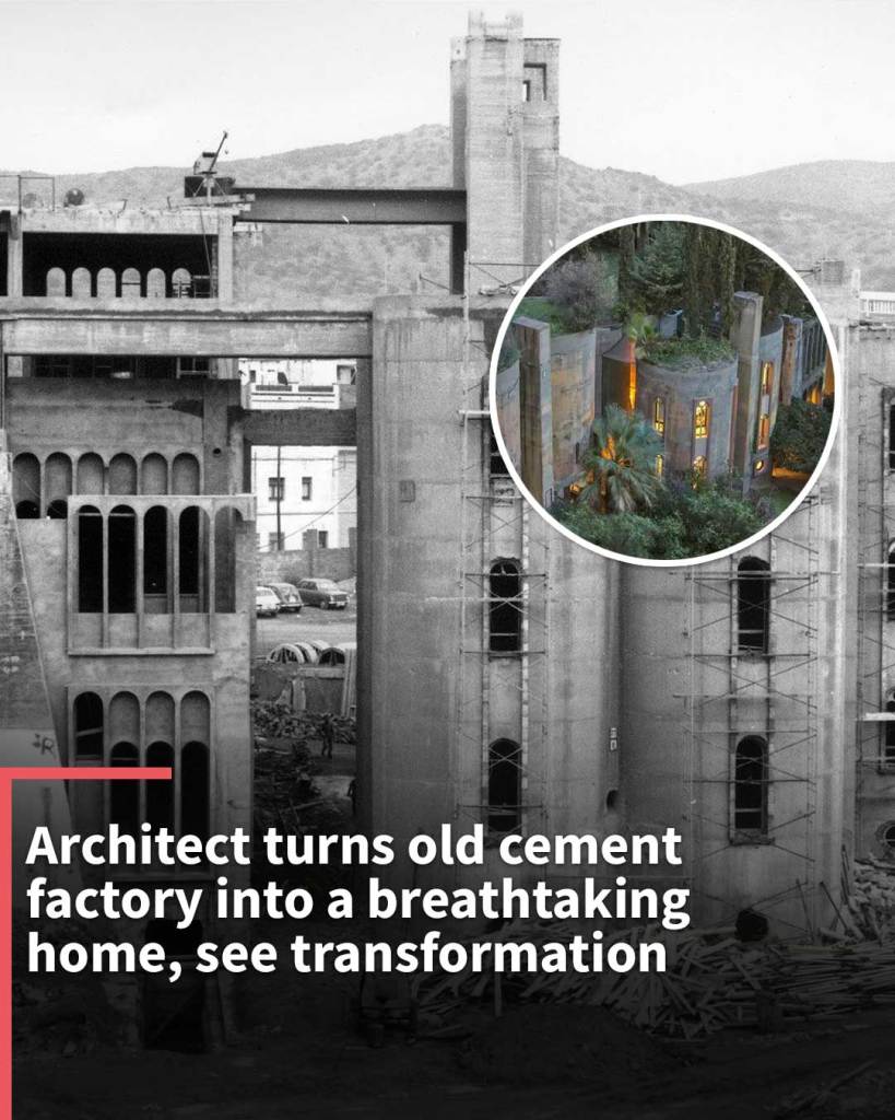 Architect turns abandoned cement factory into a breathtaking home