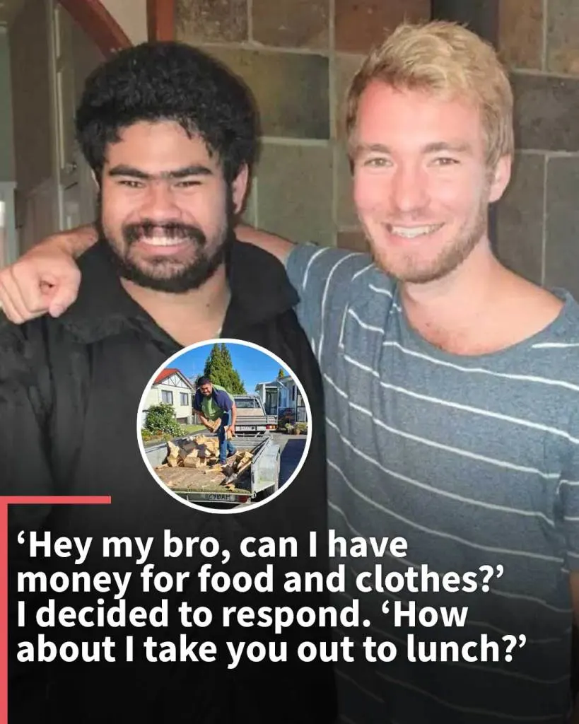 ‘Hey my bro, can I have money for food and clothes?’