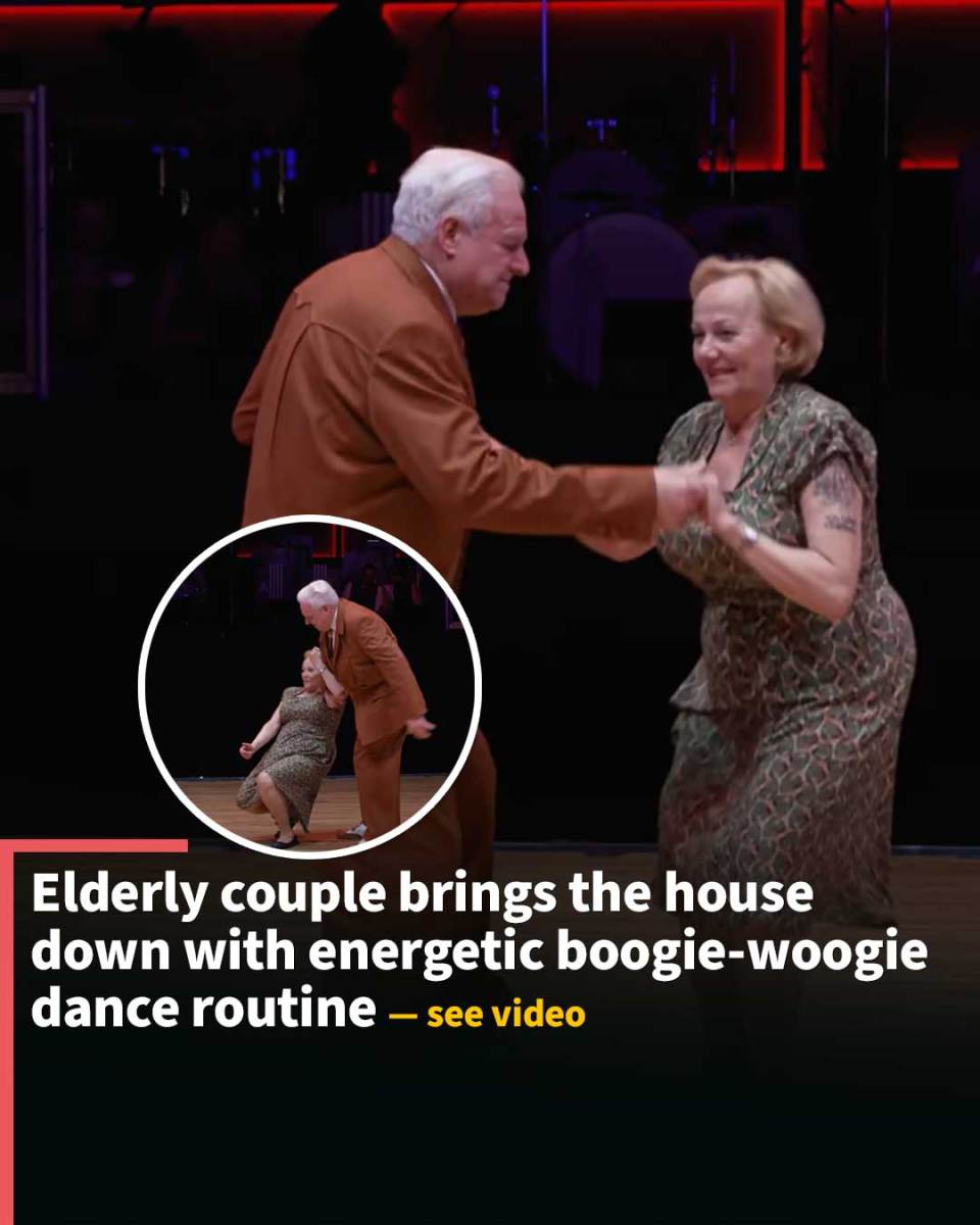 Elderly Couple Light Up Dance Floor With Boogie-Woogie