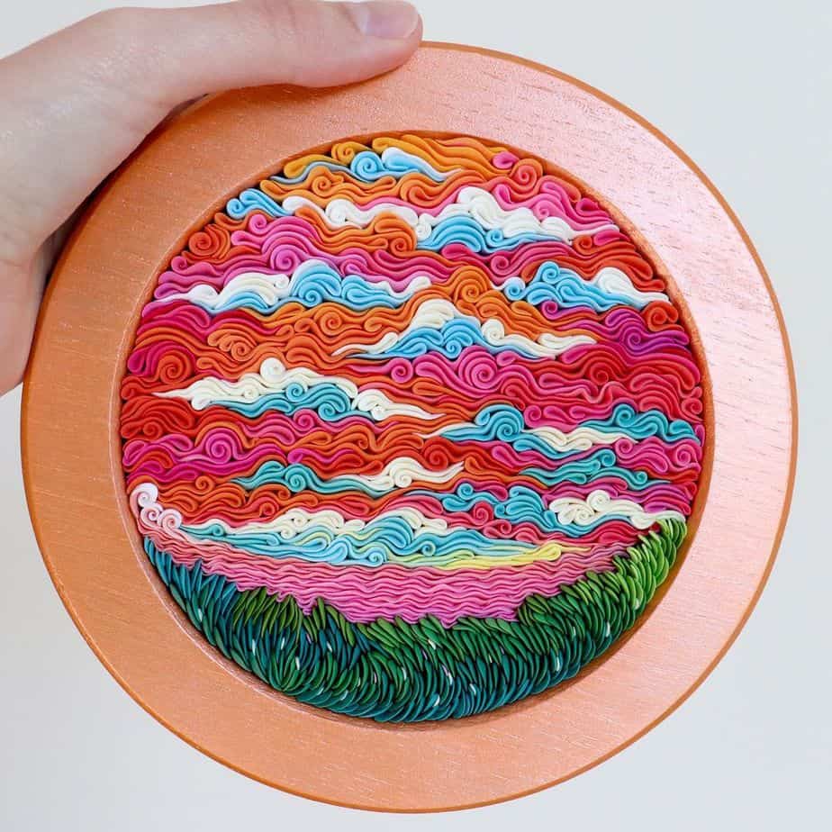Artist creates amazing polymer clay art depicting landscapes, animals ...