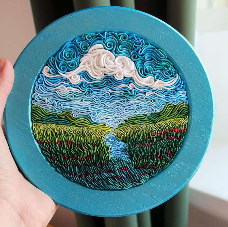 Artist creates amazing polymer clay art depicting landscapes, animals ...