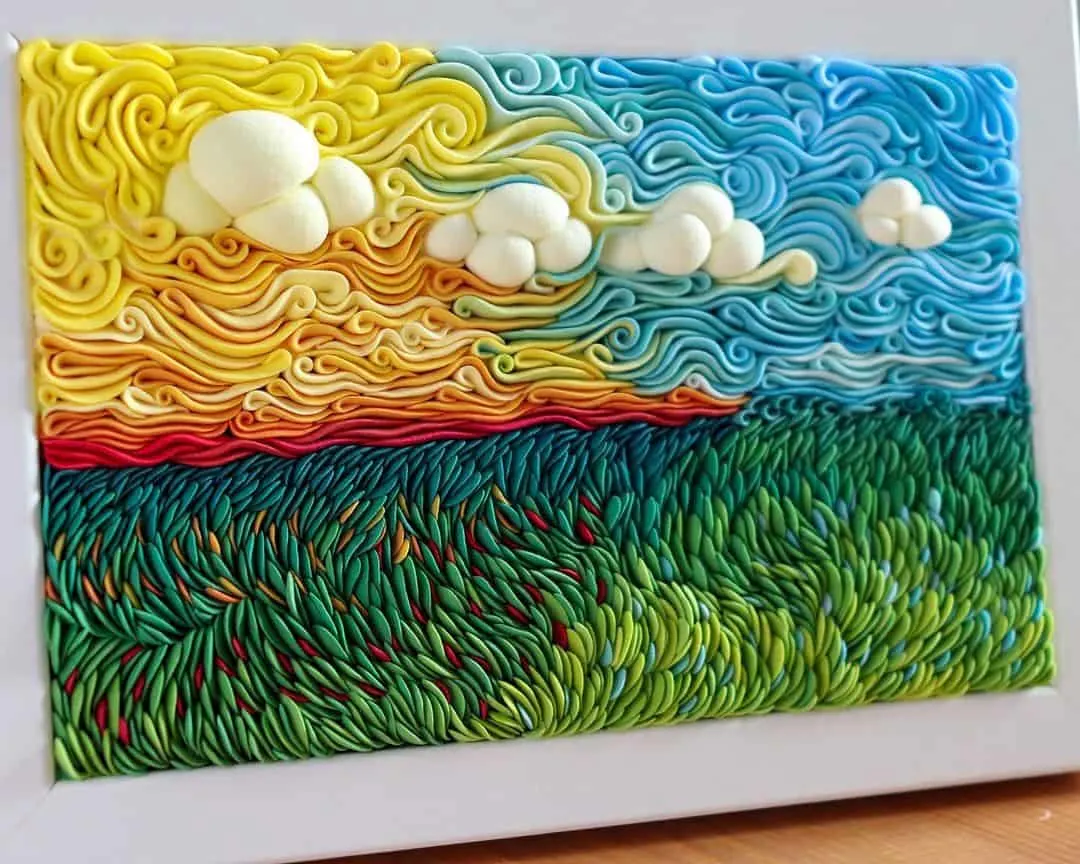 Artist creates amazing polymer clay art depicting landscapes, animals ...