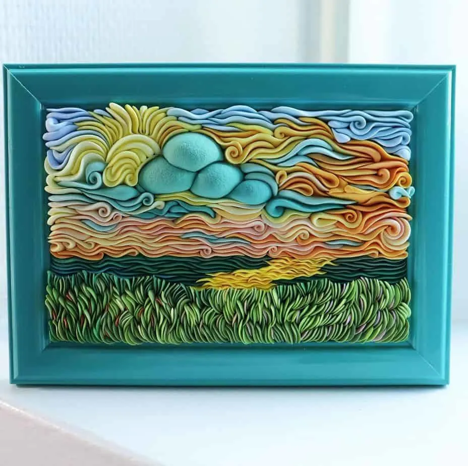 Artist creates amazing polymer clay art depicting landscapes, animals ...