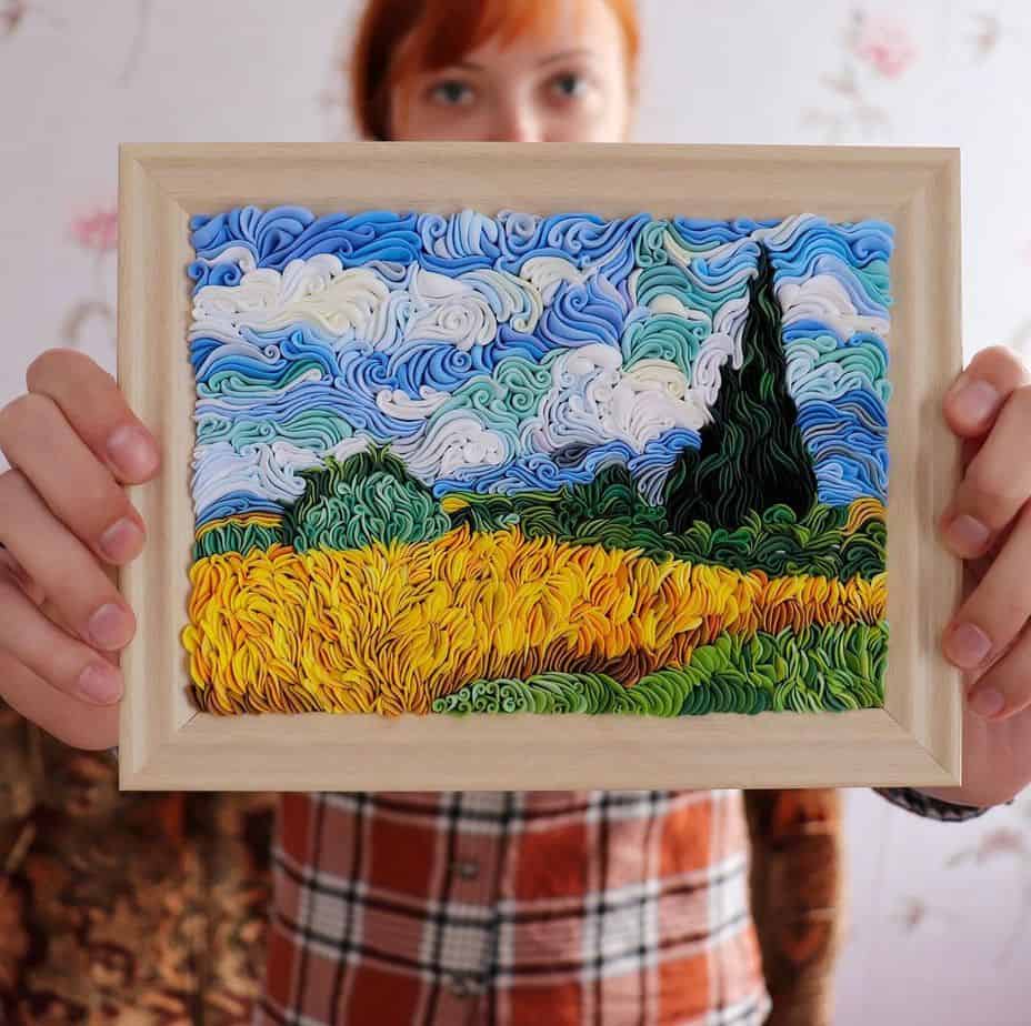 Artist creates amazing polymer clay art depicting landscapes, animals ...