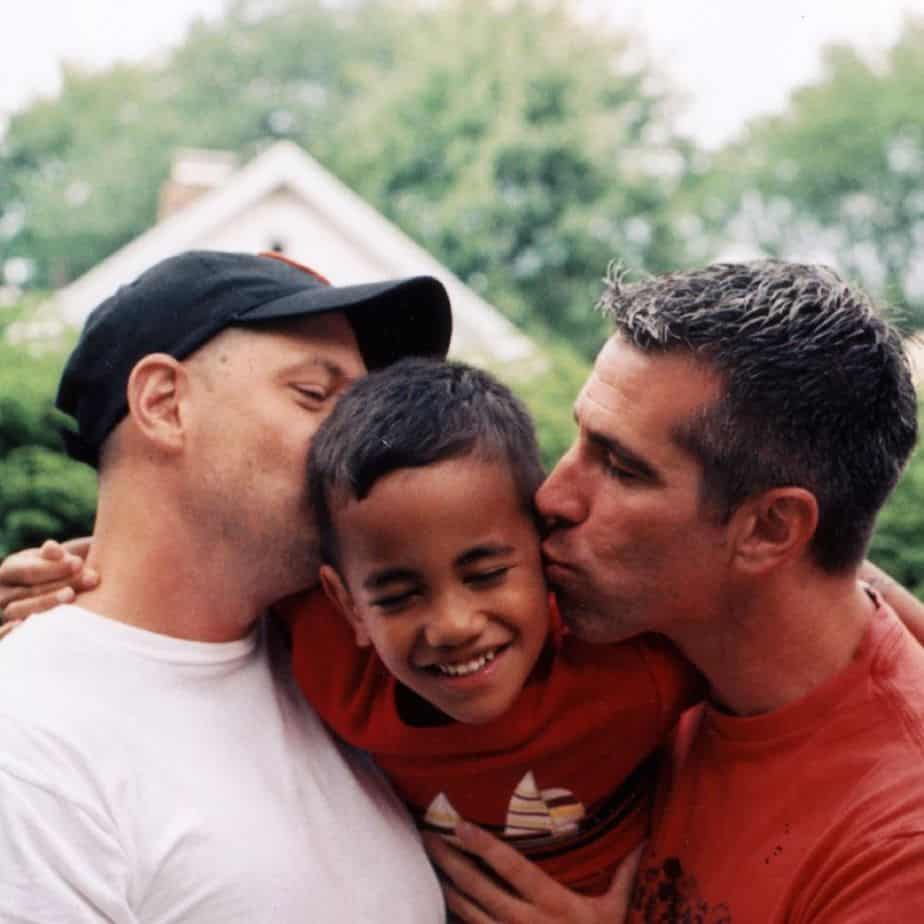A gay couple found an abandoned baby and adopted him