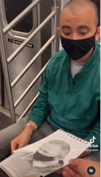 NYC artist who draws strangers on the subway goes massively viral with ...