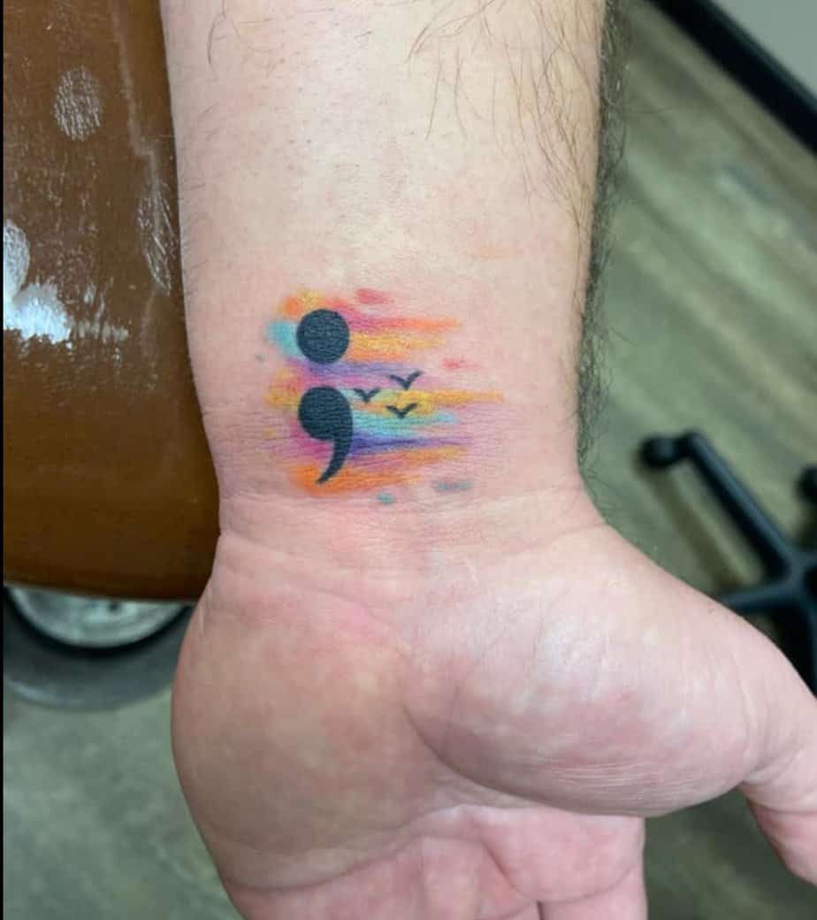 The meaning behind the semicolon tattoo and why it's important