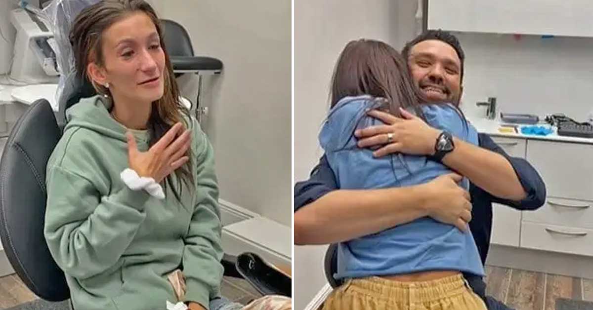 Woman who had teeth pulled out and leaving her unable to eat cries as ...