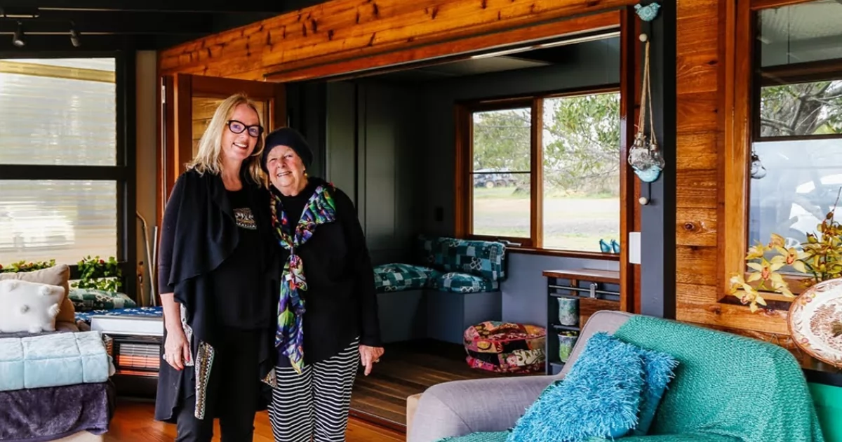 This tiny home for the elderly was designed by her daughter