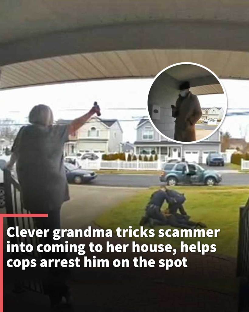 Clever grandma tricks scammer into coming to her house