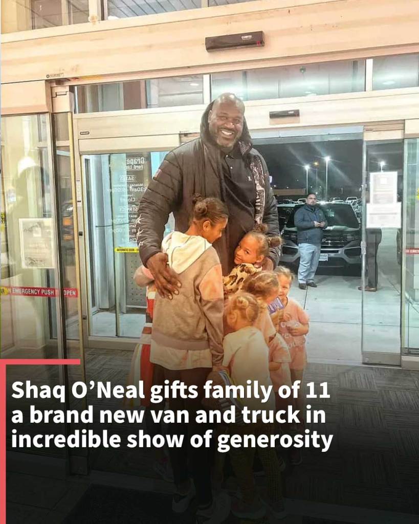 Shaq O'Neal Gifts Family Of 11 A Brand New Truck
