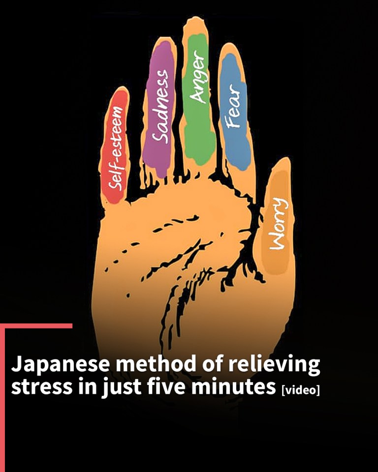 Japanese method of relieving stress in just five minutes