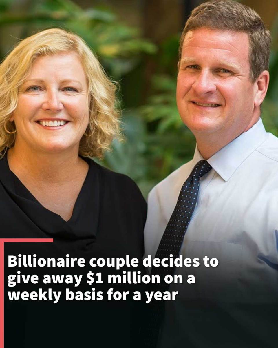 Billionaire couple gives away $1 million on a weekly basis for a year