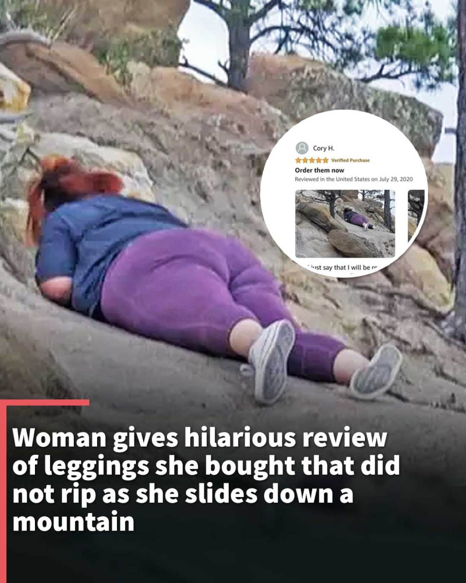 Woman gives hilarious review of leggings she bought