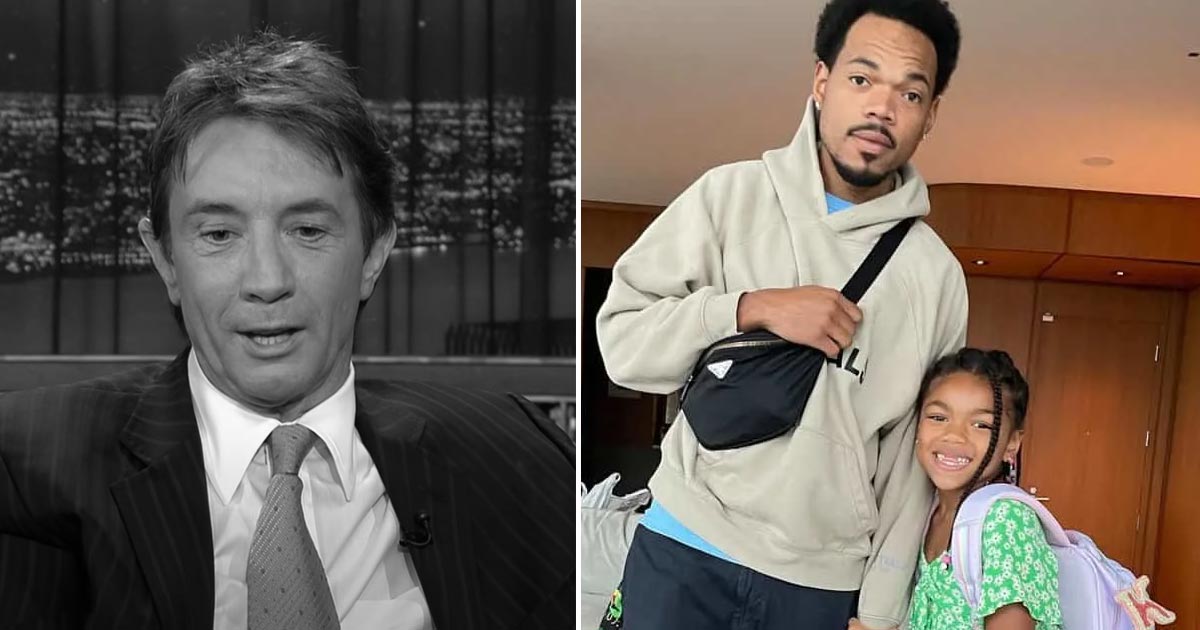 Chance the rapper, daughter swap plane seats with Martin Short