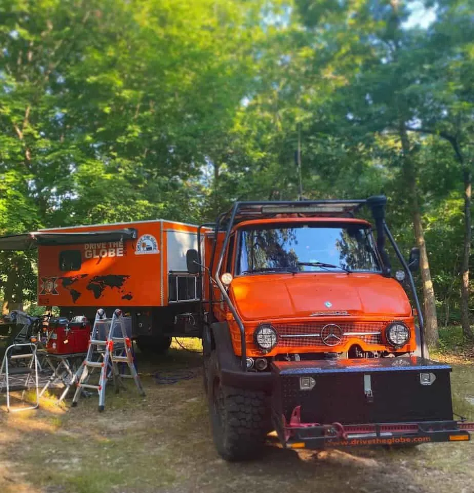 Man converts retired military truck into stylish, spacious tiny home ...