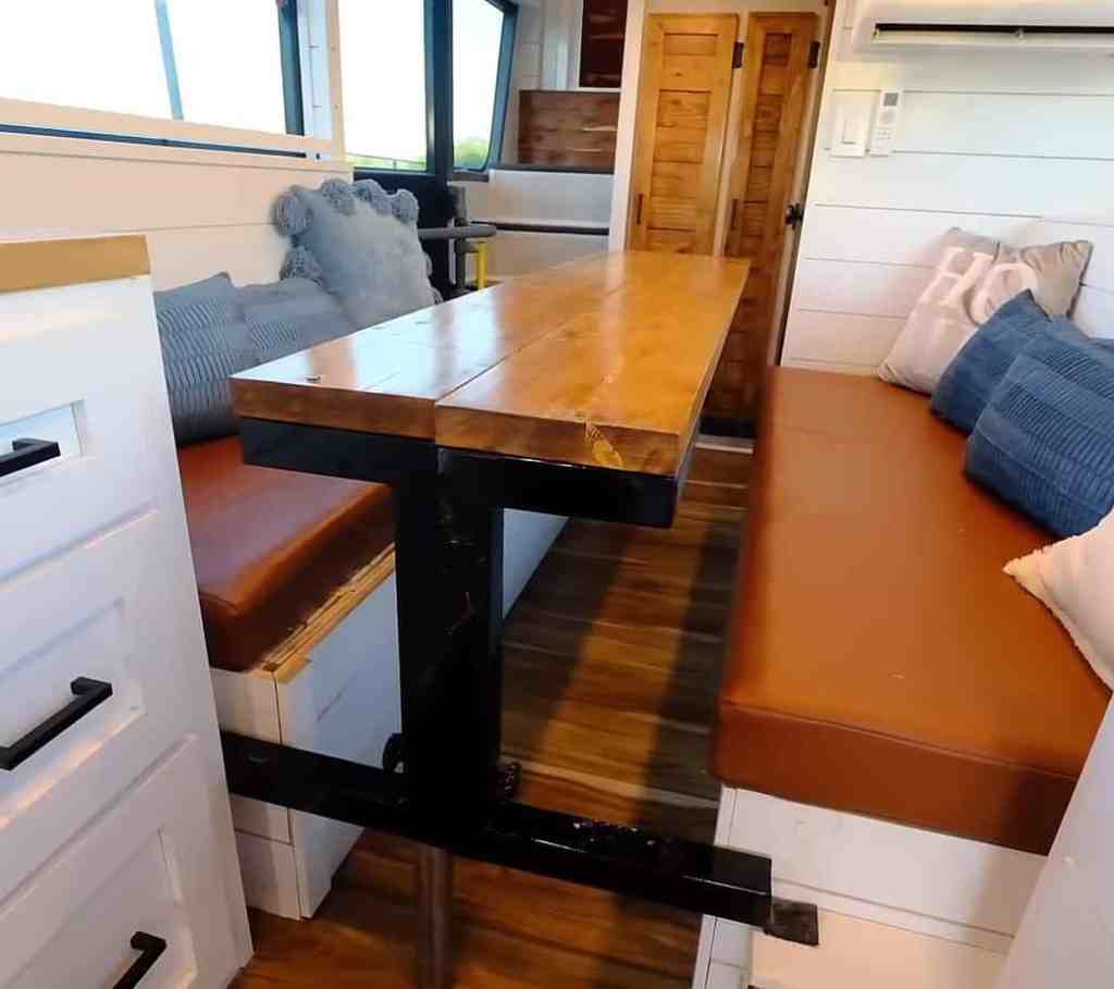 Man converts double decker bus into elegant home