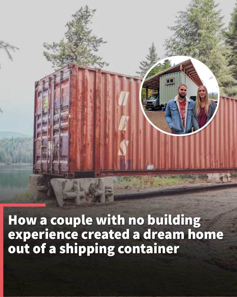Couple with no experience build shipping container tiny home