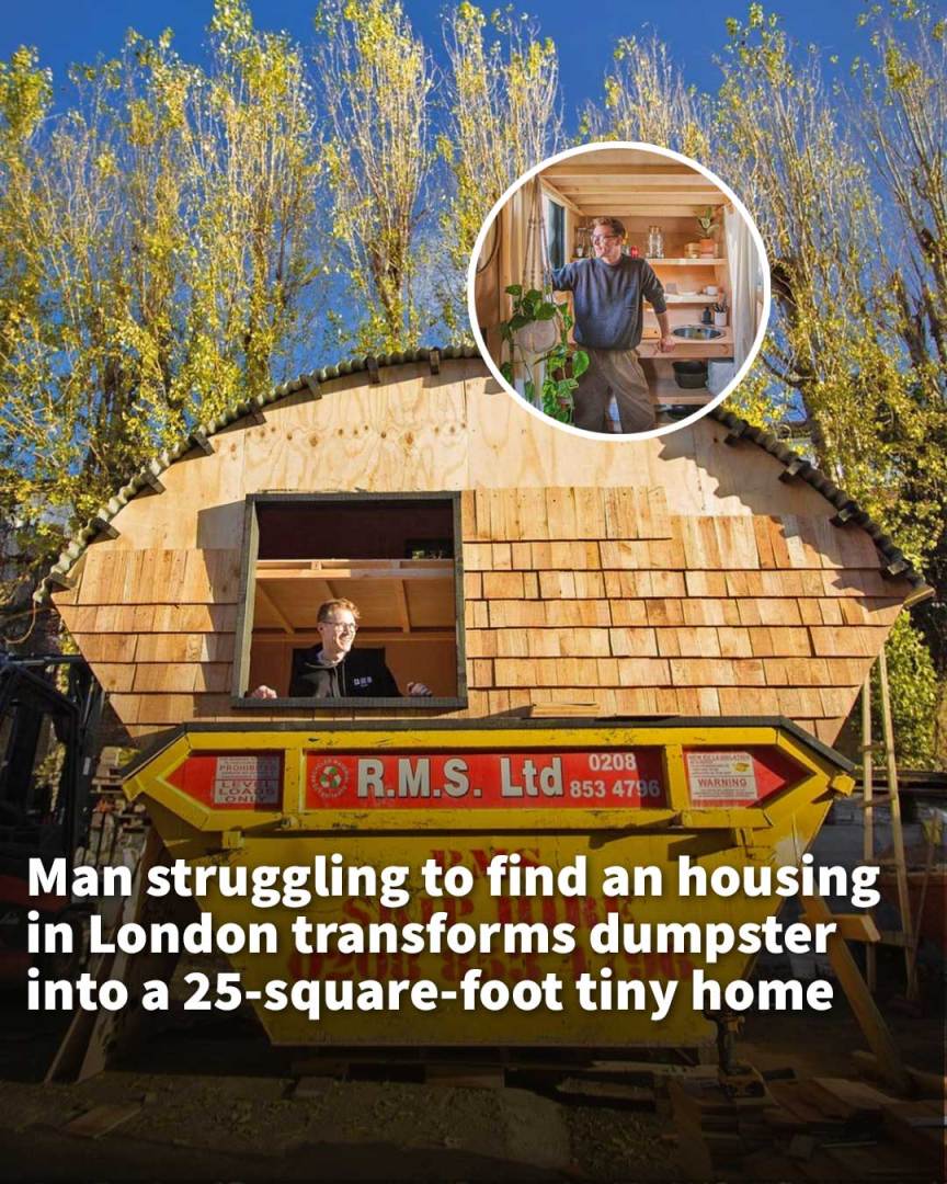 Man Transforms Dumpster Into a Tiny Home - Take A Look Inside