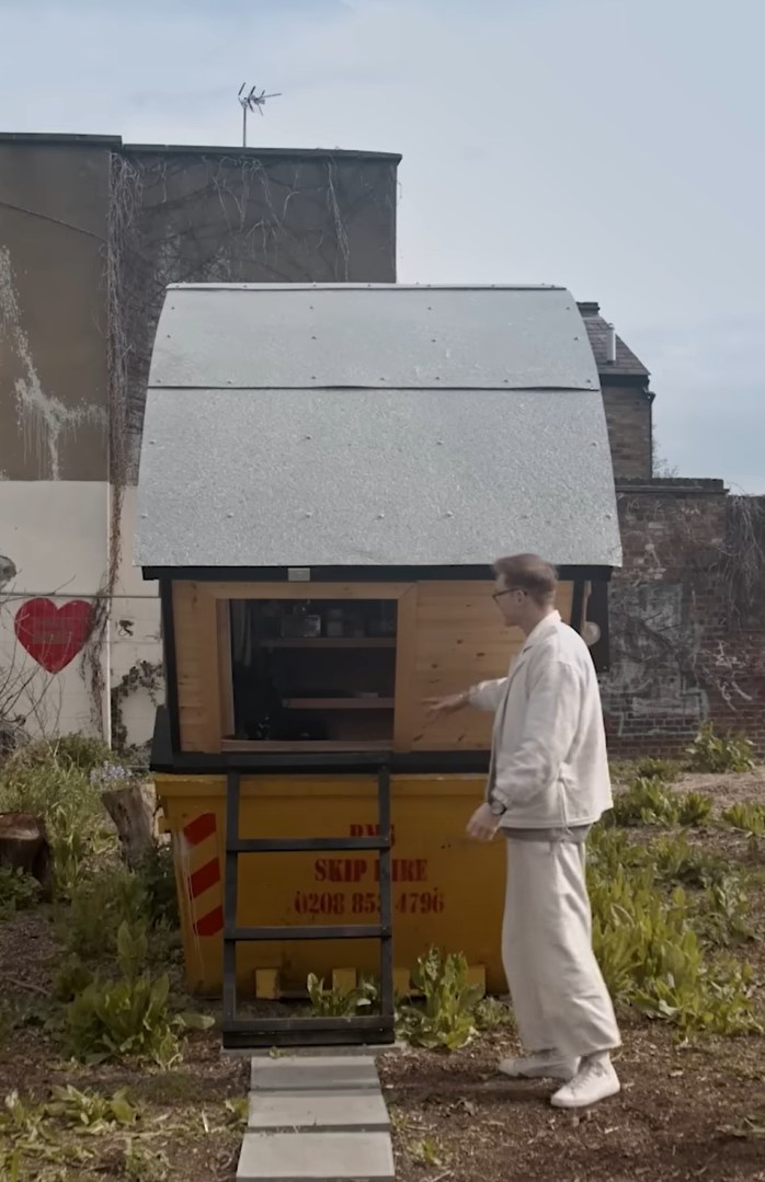Man Transforms Dumpster Into a Tiny Home - Take A Look Inside