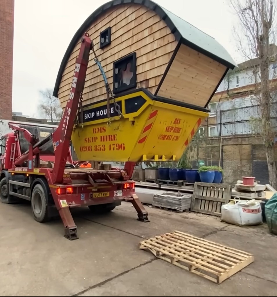 Man Transforms Dumpster Into a Tiny Home - Take A Look Inside