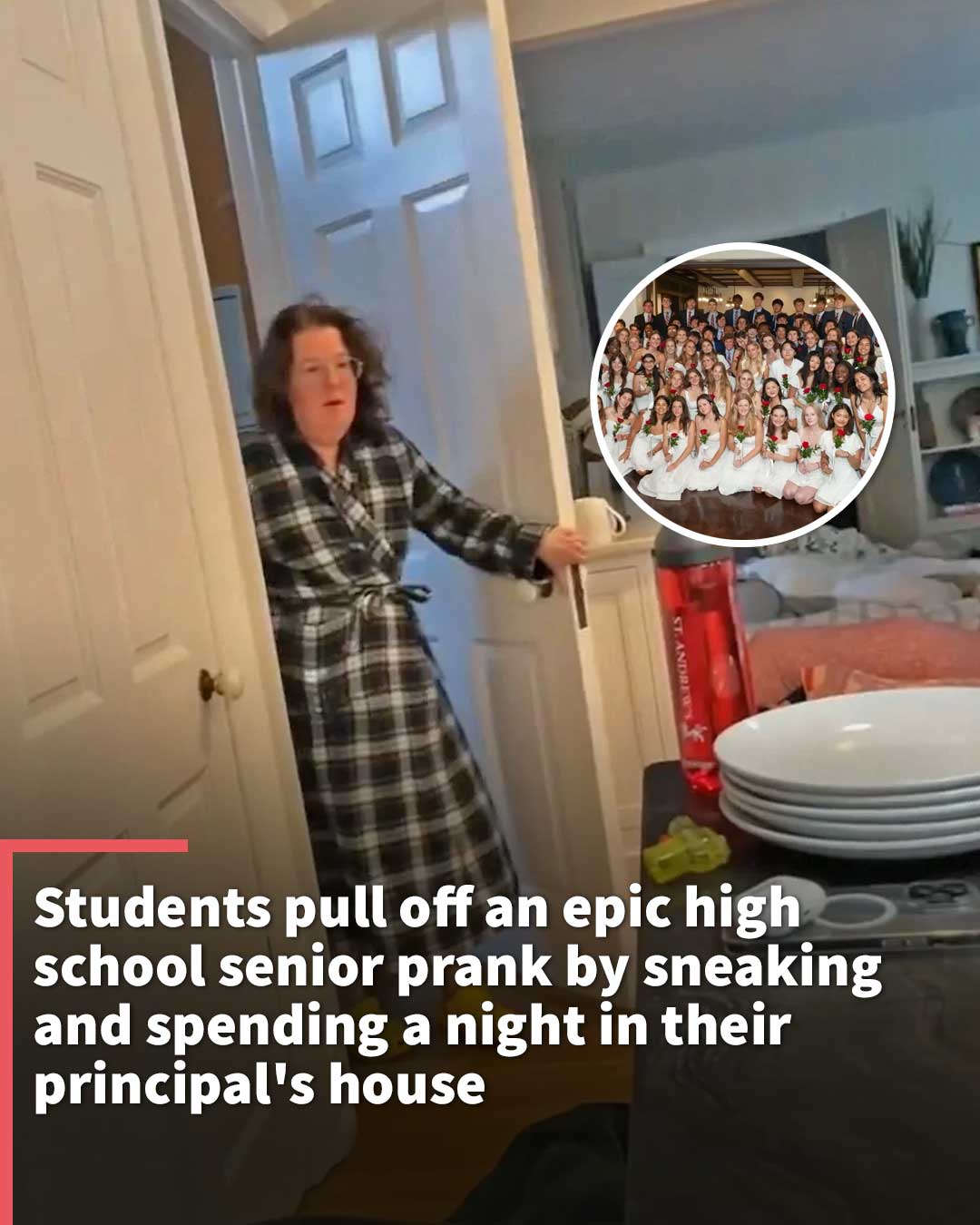 Students pull off an epic high school senior prank on principal