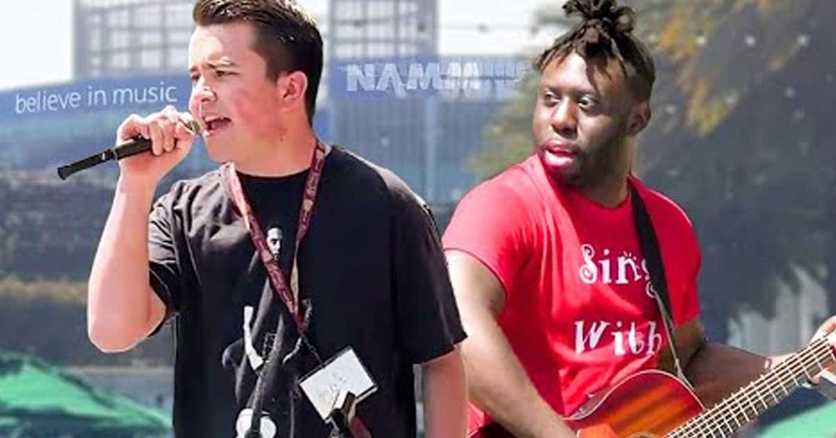 Autistic teen sings with YouTuber and sounds like John Mayer