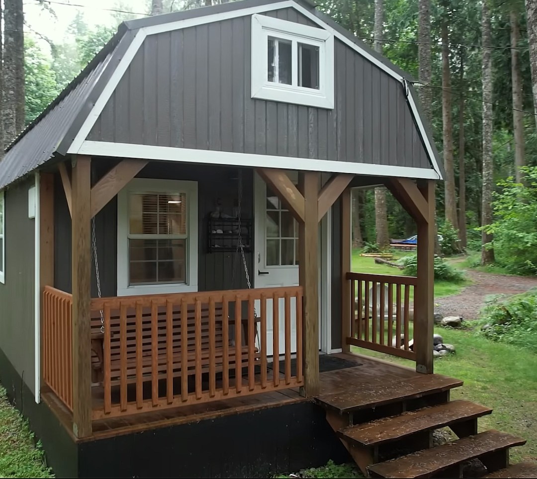 Man converts shed turned into tiny home