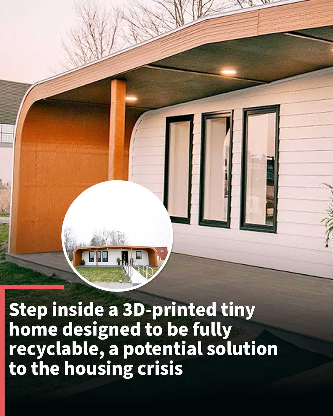 3D-printed tiny home offers a potential solution to the housing crisis