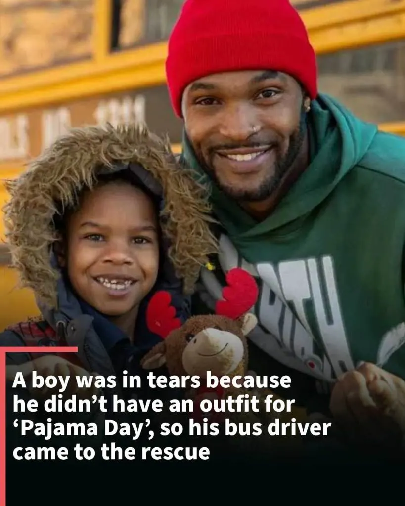 Kindhearted Bus Driver Saves Pajama-Day Crisis for Tearful Boy