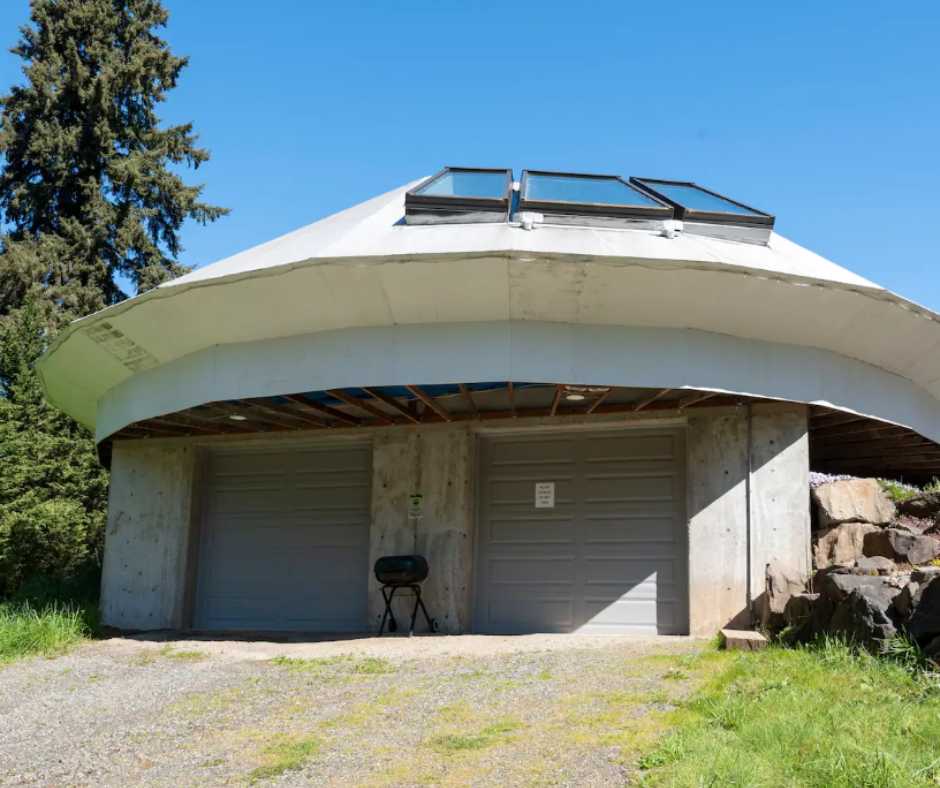 Man Builds Spaceship Tiny Home — See Inside