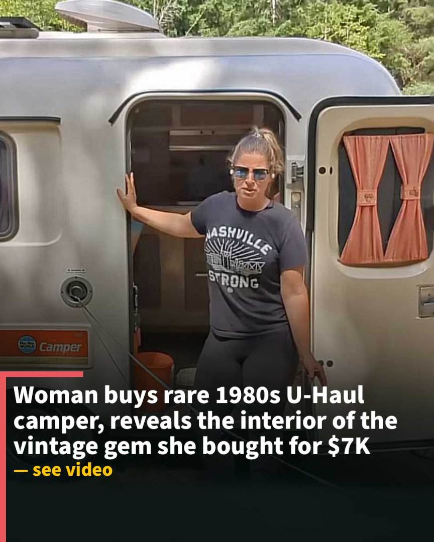 Woman Reveals Interior of Rare 1980s U-Haul Camper