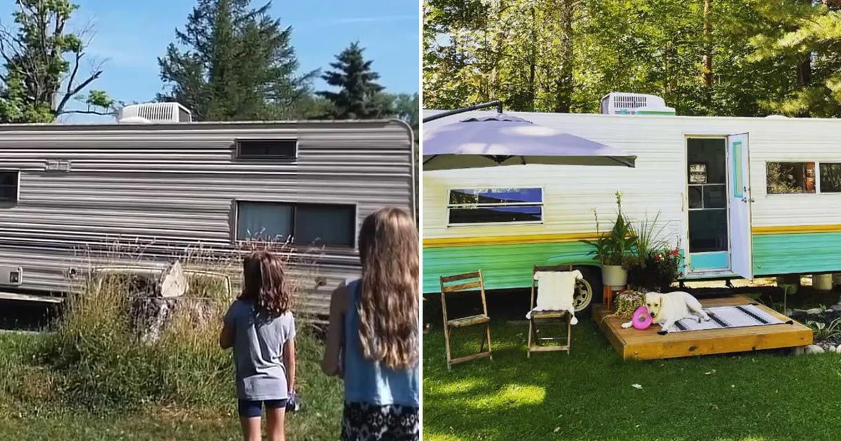 DIY: Young Girl Transforms Camper Van into Cozy Tiny Home