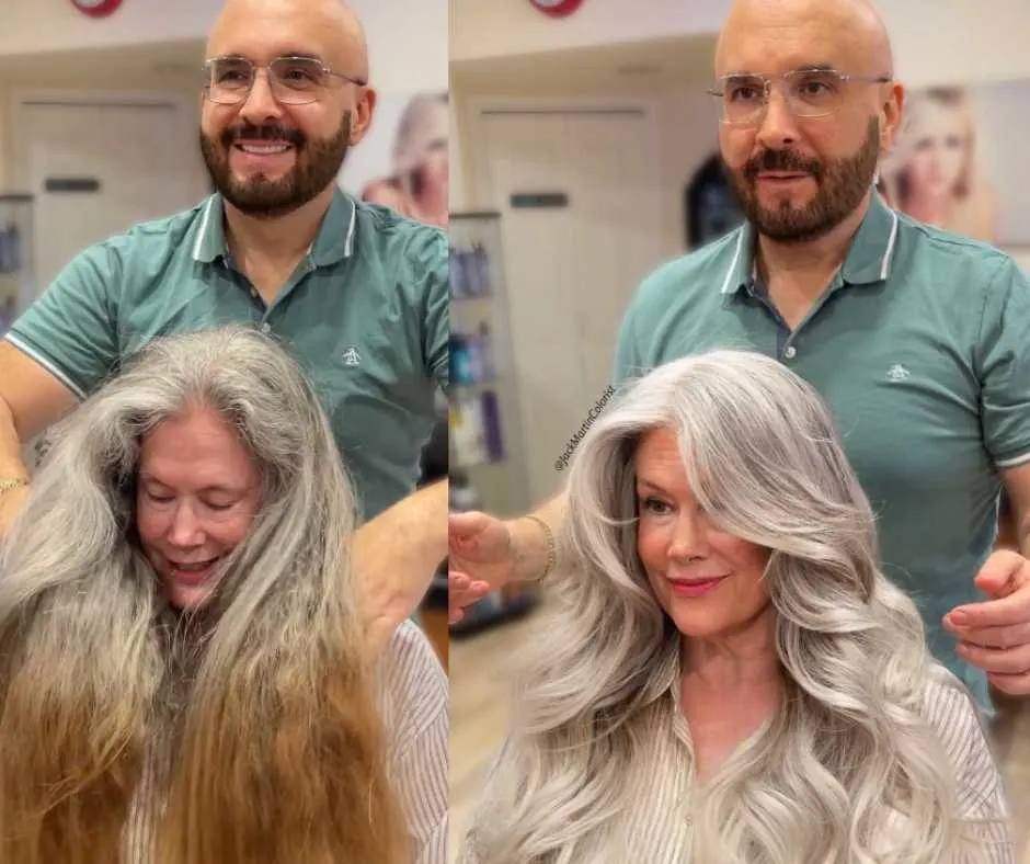 Hair Colorist Reminds Women About the Beauty of Going Gray