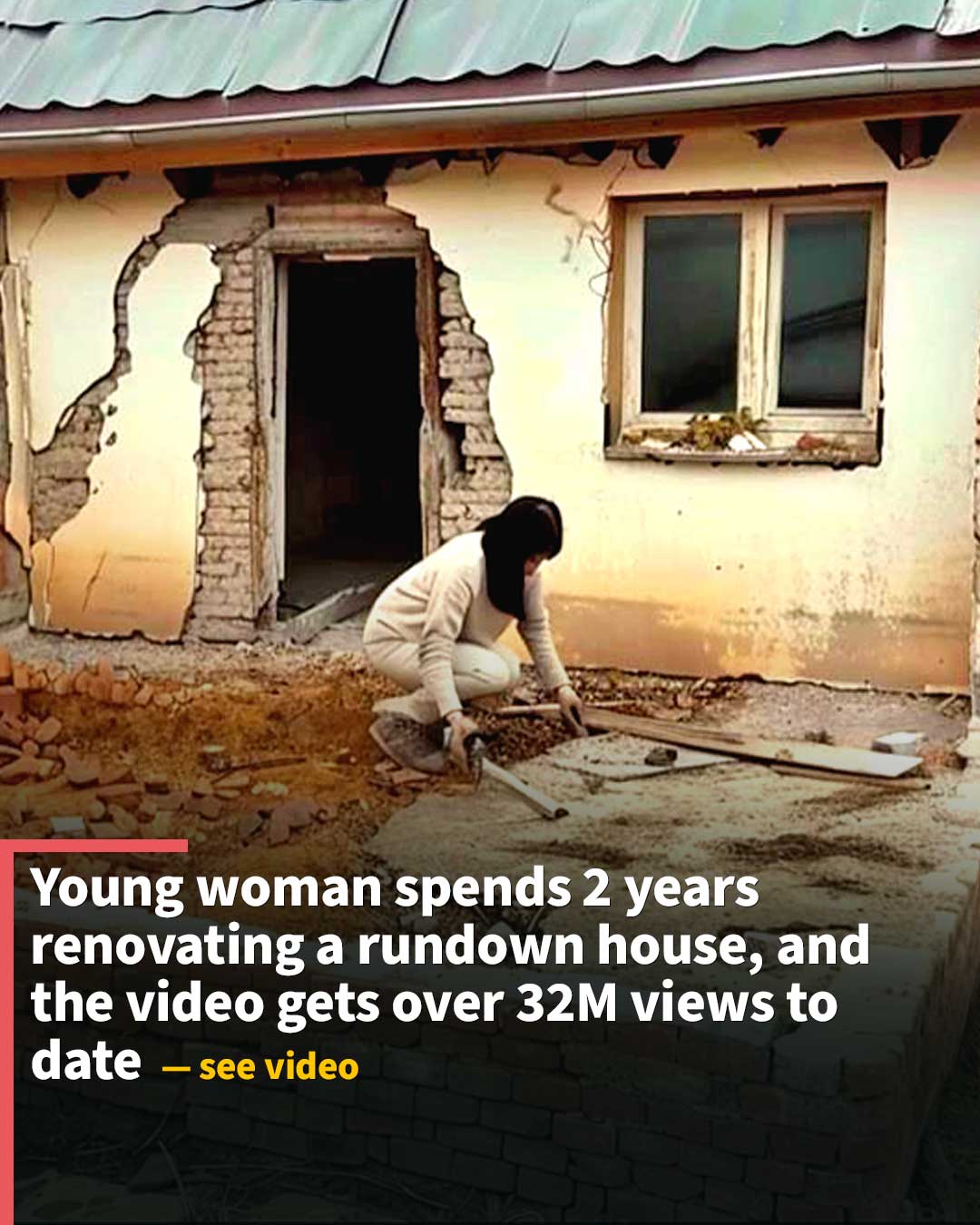 Old House Renovation Video by Young Woman Goes Viral