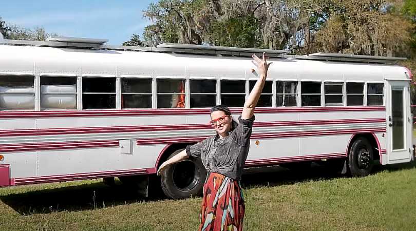 Former Music Teacher Builds Tiny Home School Bus